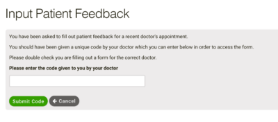 Online Patient Feedback - SARD