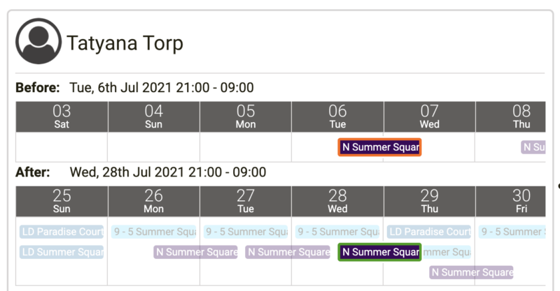 eRostering - Shift Swaps - SARD